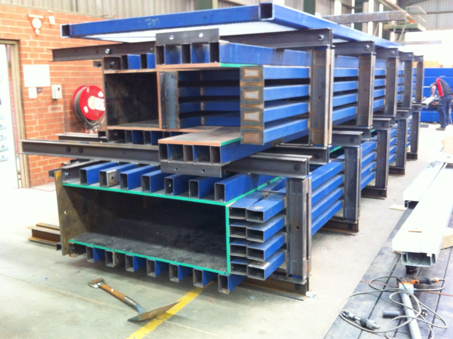 Steel Beam Fabrication - Sureform Systems | Jump Form Protection System